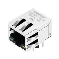 China Tyco 5-6605433-8 Compatible LINK-PP LPJG0806GENL 100/1000 Base-T Single Port Ethernet RJ45 Magnetic Jack Tab Down Green/Yellow Led for sale