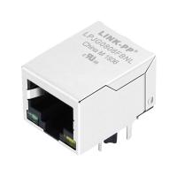 China Hanrun HR911130A Compatible LINK-PP LPJG0806FBNL RJ45 Gigabit Magnetics Jack Tab Down Green/Yellow Led for sale