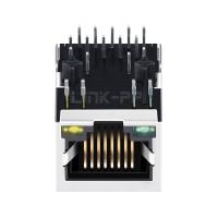 China A70-112-331N126 Compatible LINK-PP LPJG0926HENL 100/1000 Base-T RJ45 PoE+ Gigabit Magnetics Jacks Tab Down Green/Yellow Led for sale
