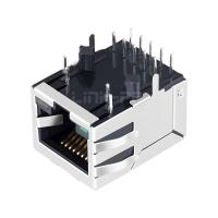 China RB1-13MB5NVF Compatible LINK-PP LPJG0808A32NL 100/1000 Base-T Tab Down Green/Green&Yellow Led 1 Port Cat6 Ethernet RJ45 PCB Connector for sale