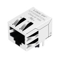 China Belfuse SI-61024-F Compatible LINK-PP LPJG0897CNL 100/1000 Base-T Tab Down Without Led Single Port Shielded RJ45 Socket Price for sale
