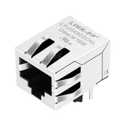 China RB1-105BAK1A Compatible LINK-PP LPJG4803CNL 100/1000 Base-T Tab Down Without Led Single Port Network Connectors RJ45 Jacks for sale