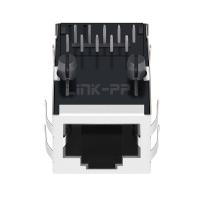 China Halo HFJT1-1G40RL Compatible LINK-PP LPJG17324CNL 100/1000 Base-T Tab Up Without Led 1x1 Port 10P8C Ethernet RJ45 Connector for sale