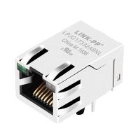 China Belfuse SI-51030-F Compatible LINK-PP LPJG17332A8NL 100/1000 Base-T Tab Up Green/Yellow&Green Led Single Port Shielded PCB RJ45 Connections for sale