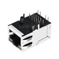China X Multiple XMH-01D-E-LB3-1-770 Compatible LINK-PP LPJG17333ASNL 100/1000 Base-T Tab Up Yellow/Orange&Green Led Single Port RJ-45 Jack Connectors for sale