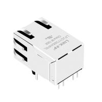 China Tyco 1840750-7 Compatible LINK-PP LPJG17366AWNL 100/1000 Base-T Single Port Ethernet RJ45 Connector Tab Up Green/Green Led for sale
