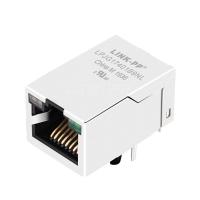 China WE 7499110124 Compatible LINK-PP LPJG17401B9NL 100/1000 Base-T Tab Up Yellow&Green/Green Led Single Port 8P8C RJ45 PCB Connector for sale