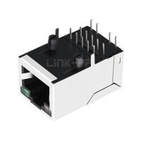 China WE 7499110124 Compatible LINK-PP LPJG17401B9NL 100/1000 Base-T Tab Up Yellow&Green/Green Led Single Port 8P8C RJ45 PCB Connector for sale