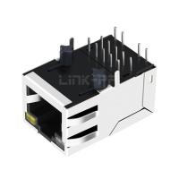 China RTA-164AAK1A Compatible LINK-PP LPJG17305-1AONL 100/1000 Base-T Tab Up Orange&Green/Yellow Led Single Port Ethernet Lan RJ45 Jack for sale