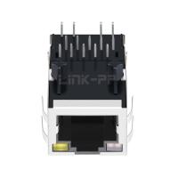 China RTA-164ANNNA Compatible LINK-PP LPJG17321-1AONL 100/1000 Base-T Tab Up Orange&Green/Yellow Led 1x1 Port Modular RJ-45 Socket for sale