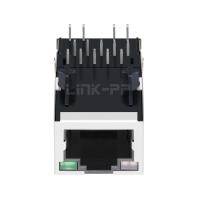 China RTA-193AGL1A Compatible LINK-PP LPJG17391-1B53NL 100/1000 Base-T Tab Up Orange&Green/Green Led 1x1 Port 10P8C RJ-45 Module for sale
