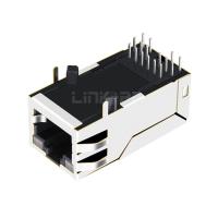 China Belfuse 0826-1B1T-57-F Compatible LINK-PP LPJK0071A4NL 100/1000 Base-T Tab Up Green&Yellow/Green&Yellow Led 1x1 Port 10P8C RJ45 Jack Connection for sale