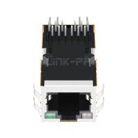 China WE MIC3811B-0158W-LF3 Compatible LINK-PP LPJK0014AINL 100/1000 Base-T Tab Up Yellow&Green/Green Led 1x1 Port Shielded Network RJ45 PCB Socket for sale