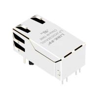 China Pulse JK0-0036 Compatible LINK-PP LPJK0036AINL 100/1000 Base-T Single Port RJ45 with Integrated Transformer Ethernet Connector Tab Up Yellow&Green/Green Led for sale