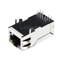 China RT5-3670KC1Q Compatible LINK-PP LPJK0039AONL 100/1000 Base-T RJ45 Magjack Tab Up Orange&Green/Yellow Led for sale