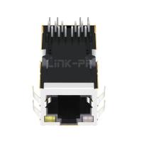 China WE 7499111612A Compatible LINK-PP LPJK0071AONL 100/1000 Base-T Integrated RJ45 Magnetics Jack Tab Up Orange&Green/Yellow Led for sale