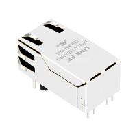 China Molex 85793-1006 Compatible LINK-PP LPJK0038AHNL 100/1000 Base-T Magnetics RJ45 Connectors Tab Up Green/Yellow Led for sale