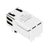 China X Multiple XRJH-01R-1-HL1-170 Compatible LINK-PP LPJK0077AGNL 100/1000 Base-T Tab Up Yellow/Green Led 1x1 Port RJ45 Female PCB Connector for sale