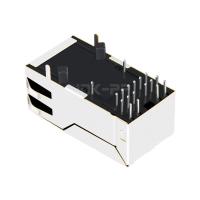 China BelFuse 0826-1X1T-80 Compatible LINK-PP LPJK1046CNL 100/1000 Base-T RJ45 PoE MagJack Tab Up Orange&Green/Yellow Led for sale