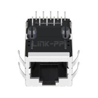 China 212A-11CA0-RA14 Compatible LINK-PP LPJG16405CNL 100/1000 Base-T Tab Up Without Led Single Port Shielded RJ45 Connector Female Jack for sale