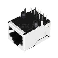 China RT7-10HFAK4A Compatible LINK-PP LPJG16305DNL 100/1000 Base-T Tab Up Without Led Single Port PCB Mount RJ45 Magjack Connector for sale