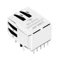 China LPJG4820GENL 10/100/1000 Base-T Tab Down Magnetic Ethernet RJ45 Connector With Green/Yellow Led for sale