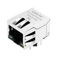 China LPJG4873GENL 10/100/1000 Base-T RJ45 Connector with Integrated Magnetics Green/Yellow LED Tab Down for sale