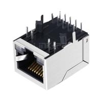 China LPJG0860H4NL 100/1000 Base-T Single Port RJ45 Female Magnetics Connector Green&Yellow/Green&Yellow LED for sale