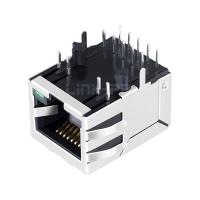 China LPJG4811G7NL 100/1000 Base-T one Port RJ45 Connector Ethernet Jack Green&Yellow/Green LED for sale