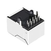 China LPJG16420DNL 1000 Base-T Tab Up Without Led 1x1 Port Integrated Magnetics RJ45 Transformer for sale