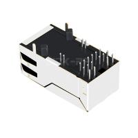 China LPJK6078AHNL 10/100/1000 Base-T PoE++ 100w RJ45 Female Connector Green/Yellow LED for sale