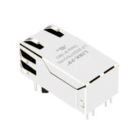 China LPJK6078AHNL 10/100/1000 Base-T PoE++ 100w RJ45 Female Connector Green/Yellow LED for sale