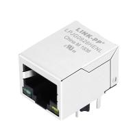China Tyco 5-2337992-8 Compatible LINK-PP LPJG0926HENL 100/1000 Base-T POE+ RJ45 Magnetics Modular Jack Tab Down Green/Yellow Led for sale