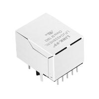 China LPJG4928HENL 1000 Base-T Single Port RJ45 with POE Magnetics Jack Green/Yellow Led for sale