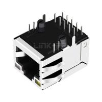 China LPJG16402AQNL 1000 Base-T RJ45 Yellow/Green&Orange 10P8c Modular Connector for sale