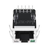 China LPJG16302A30NL 1000 Base-T Green/Green&Yellow Led Tab Up 10 Pin RJ45 Modular Connector for sale