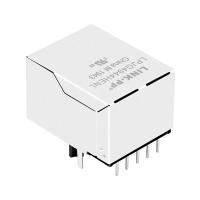 China LPJG4944HENL 100/1000 Base-T Tab Down Green/Yellow Led Single Port Jack RJ-45 Connector for sale