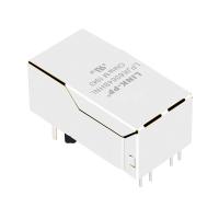 China LPJK6064BHNL 100/1000 Base-T Tab Up Green/Yellow Led Single Port POE+ RJ45 Female Connector for sale