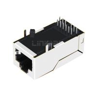 China LPJK0014DNL 100/1000 Base-T Tab Up Without Led 1x1 Port Ethernet RJ45 Connector for sale