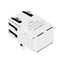 China LPJG17331CNL 100/1000 Base-T Tab Up Without Led 1x1 Port 10P8C RJ45 Connector with Magnetics for sale