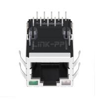 China LPJG16452A24NL 100/1000 Base-T Tab Up Green&Orange/Green Leds 1x1 Port RJ45 Network Connector for sale