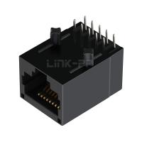 China LPJG4810NNL 100/1000 Base-T Tab Down Without Led Single Port UnShielded RJ45 Jack for sale