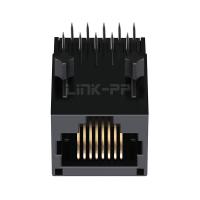 China LPJG4810NNL 100/1000 Base-T Tab Down Without Led Single Port UnShielded RJ45 Jack for sale