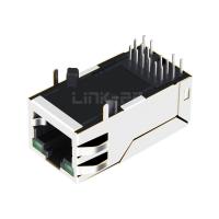 China LPJK4071AWNL 100/1000 Base-T Tab Up Green/Green Led Length 32.5mm 1x1 Port RJ45 modular connector for sale