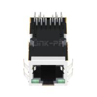 China LPJK0071AWNL 100/1000 Base-T Tab Up Green/Green Led 1x1 Port RJ45 Connector Socket for sale