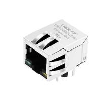 China LPJG4926GENL 1000 Base-T Single Port POE+ RJ45 Female Connector Tab Down Green/Yellow Led for sale