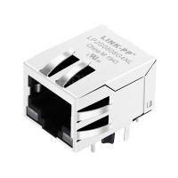 China LPJG0806G4NL 10/100/1000 Base-T RJ45 Jack Female Connector Tab Down Yellow&Green/Yellow&Green LED for sale