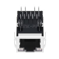 China LPJG17333-1A47NL 1000 Base-T Magnetic RJ45 Connector Tab Up With Yellow&Green/Yellow&Green Led for sale