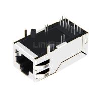 China LPJK2064CNL 100/1000 Base-T Tab Up 1x1 Port POE Integrated RJ45 Connector Without Led for sale