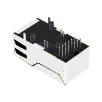 China LPJK2064CNL 100/1000 Base-T Tab Up 1x1 Port POE Integrated RJ45 Connector Without Led for sale